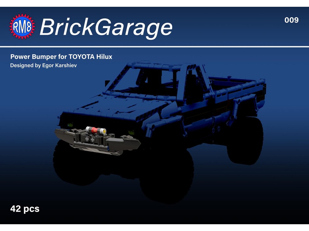 Lego Moc Power Bumper For Toyota Hilux By Rm8 Lego Garage Brickgarage