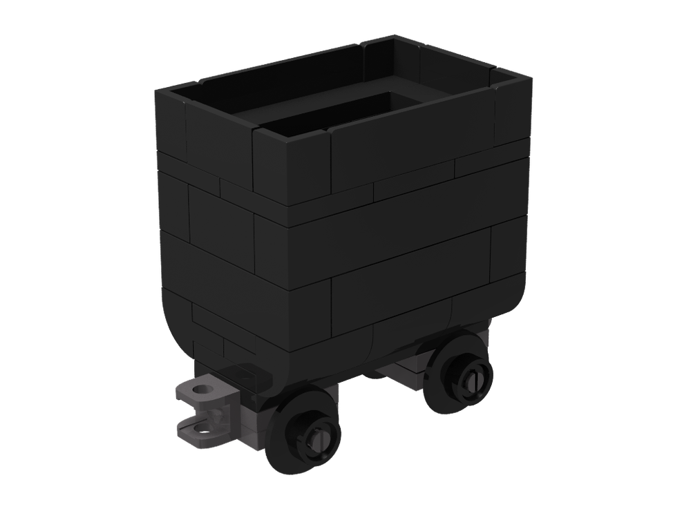 LEGO MOC Kohlelore / Coal trolley by MiBrick | Rebrickable - Build with ...