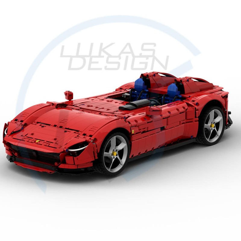 LEGO MOC Ferrari Monza SP1 & SP2 1:8 Scale by Lukas2020 | Rebrickable - Build with LEGO