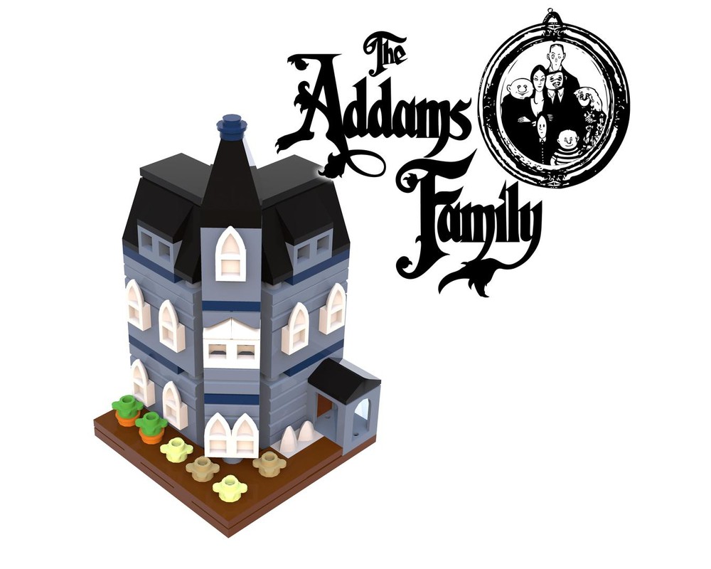 LEGO MOC Addams Family Mansion mini modular (colorized version) by ...