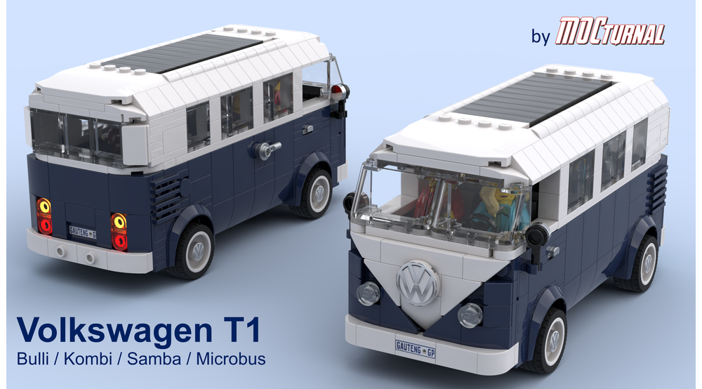LEGO MOC MOCturnal Volkswagen T1 Bulli / Kombi / Samba / Microbus (Lime ...
