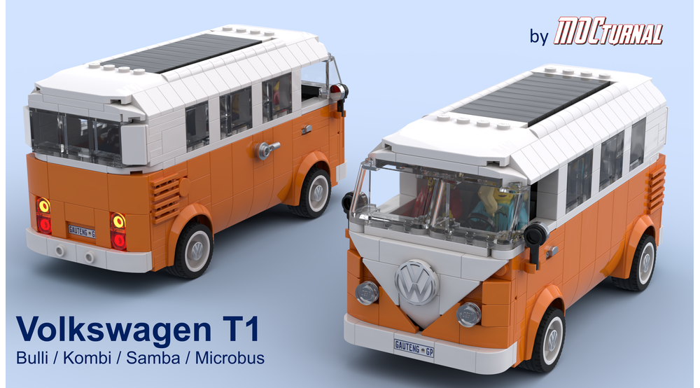 LEGO MOC MOCturnal Volkswagen T1 Bulli / Kombi / Samba / Microbus (Lime ...