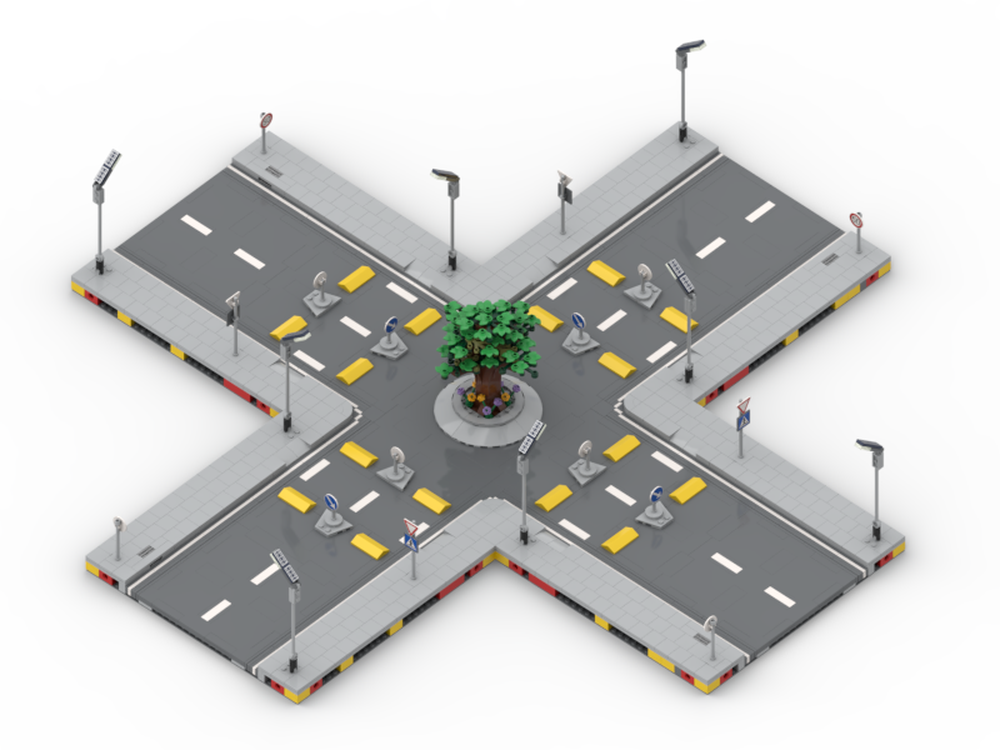 LEGO MOC MILS Roundabout by Legofan21 | Rebrickable - Build with LEGO