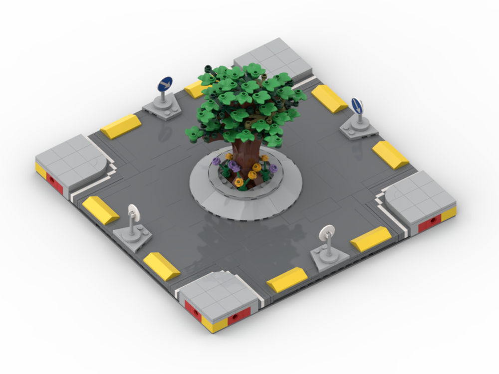 Lego Moc Mils Roundabout By Legofan21 Rebrickable Build With Lego