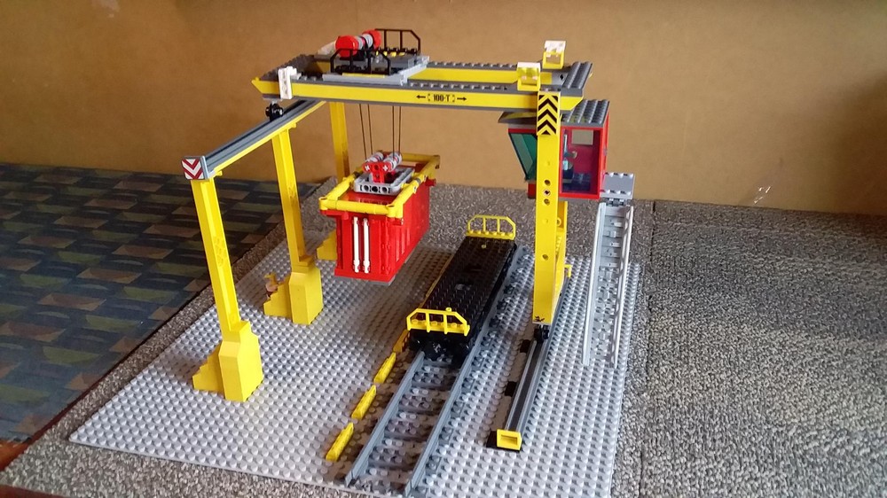 LEGO MOC Railway Container Transfer Loader by Tasblocker | Rebrickable ...