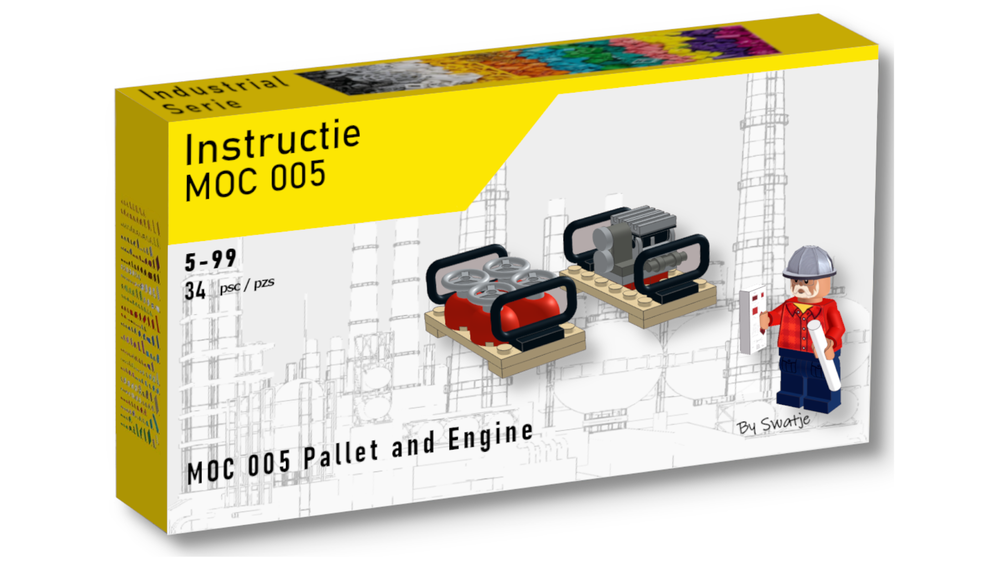 LEGO MOC MOC 005 Pallet and Engine by Swatje | Rebrickable - Build with ...