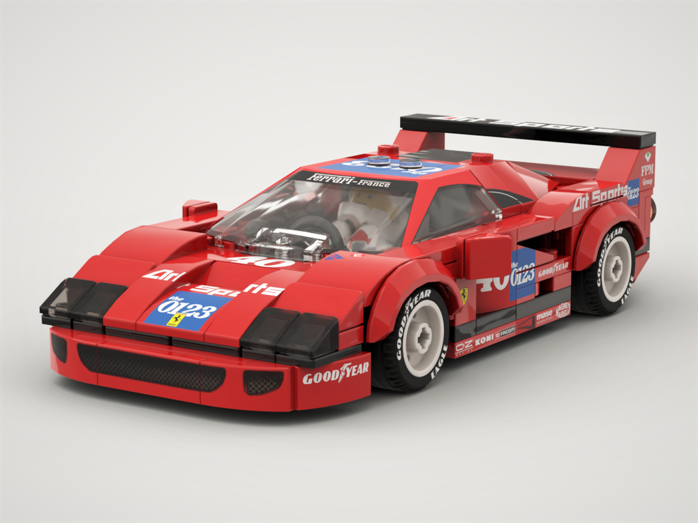 LEGO MOC Ferrari F40 LM IMSA 1990 ArtSports 0123 by BrycCars ...