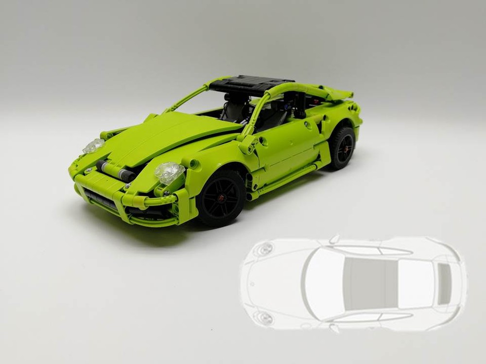 Lego Moc Porsche 911 Buwizz 30 By Moc60 Rebrickable Build With Lego