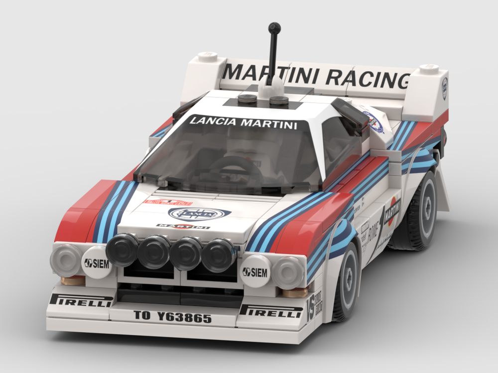 LEGO MOC Lancia Rally 037 Martini Racing - winner Rallye Monte Carlo 1983 (Walter Röhrl ...