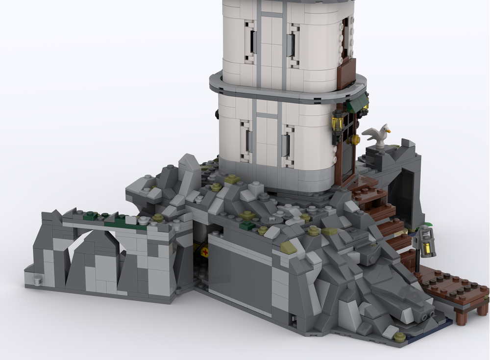 Lego Moc Lighthouse Of Grimsmouth Cove Motorized Edition By Revilor