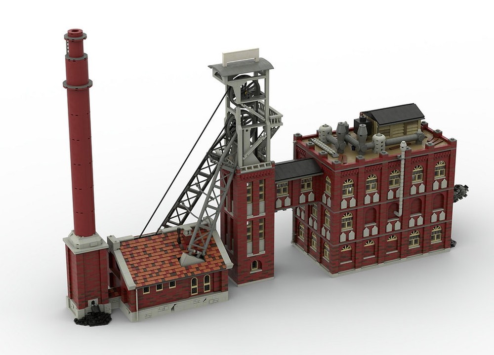 LEGO MOC Kohle Zeche Bergwerk / Coal Colliery Mine by www.bricks-on ...
