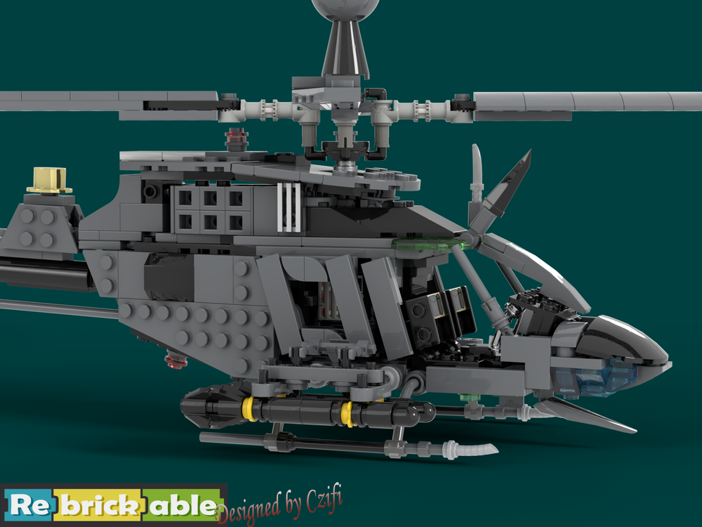 LEGO MOC OH-58D Kiowa Warrior by Czifi | Rebrickable - Build with LEGO