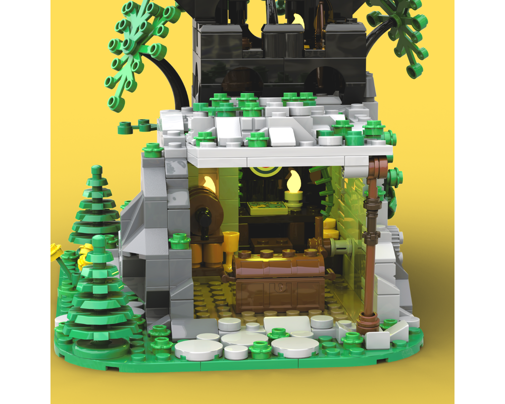 Lego Moc 6066 Camouflaged Outpost Remake Castle Forestmen Lego Moc