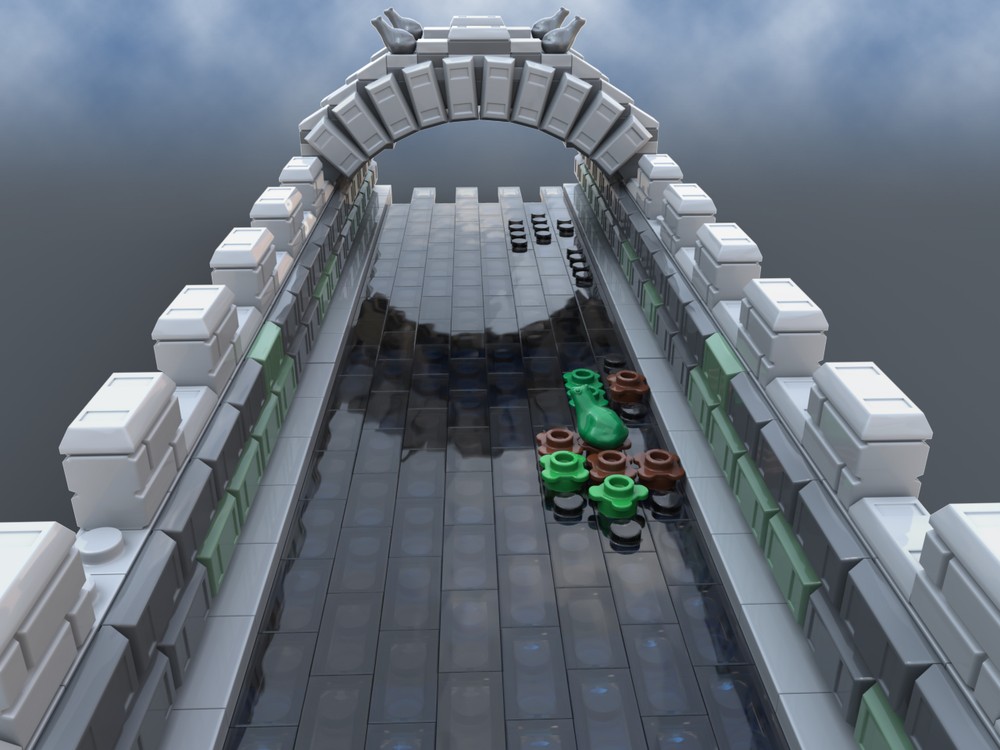 Lego Moc Canal And Foot Bridge By Thomusbean Rebrickable Build