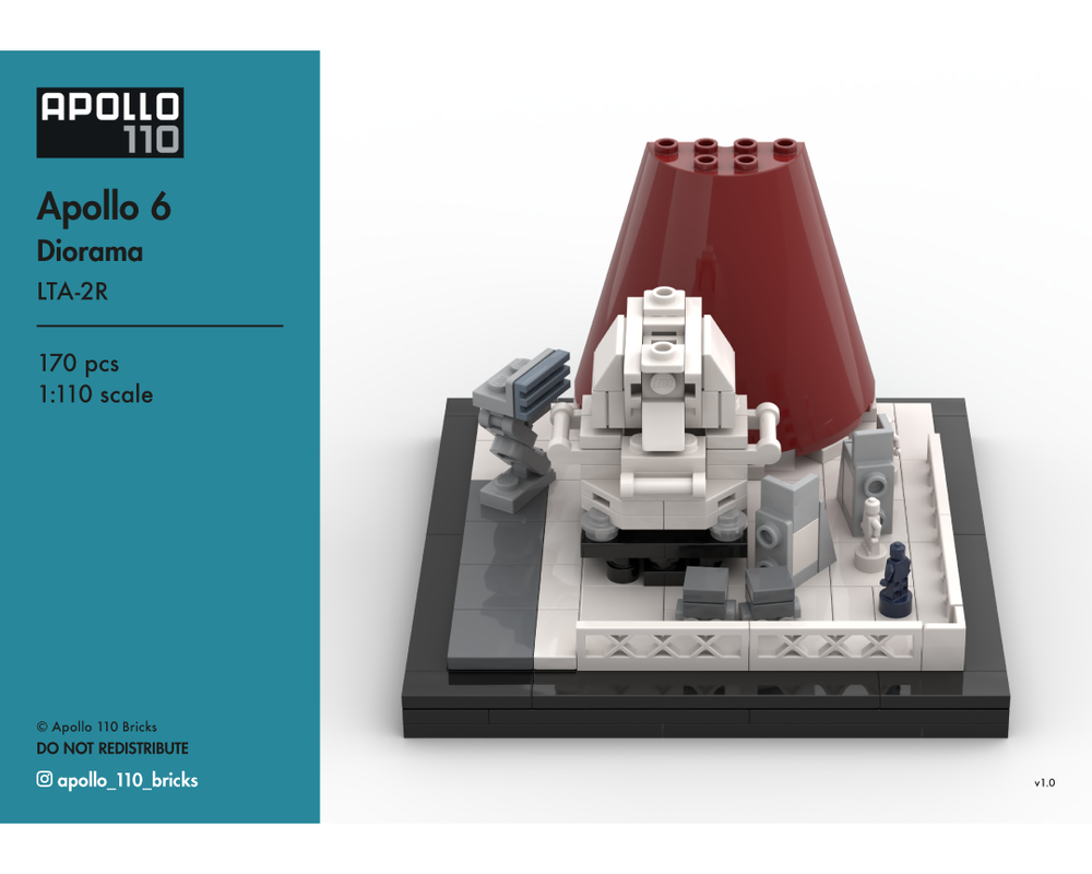 LEGO MOC Apollo 6 Diorama – LTA-2R [1:110 scale] by Apollo_110_Bricks ...