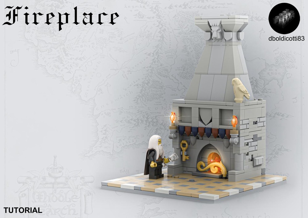 LEGO MOC King's room Fireplace by dboldicotti83 | Rebrickable - Build ...