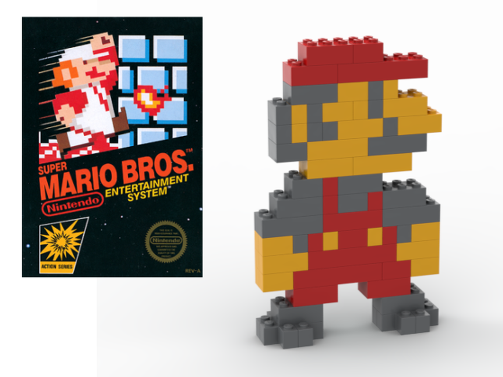 LEGO MOC 8-bit Super Mario Bros Sprite (Idle) by Neits89 | Rebrickable ...