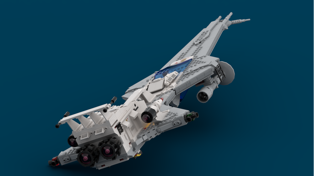 Lego Moc Starfleet Voyager Smaller Version By Ao Ka Rebrickable