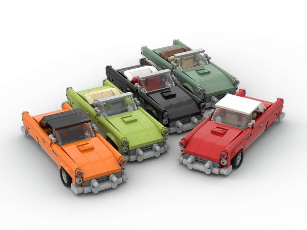 LEGO MOC-128798 1955 Built Tough Thunderbird - Set of Five Colors by ...
