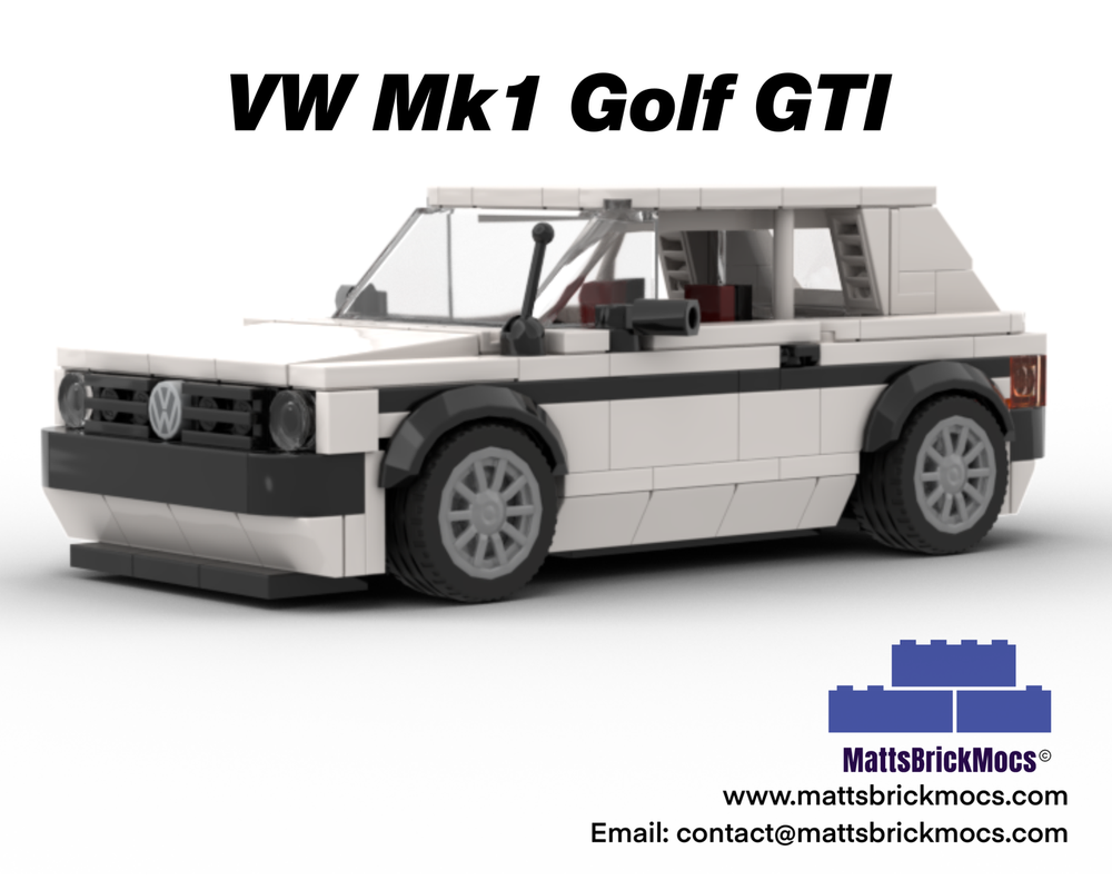 LEGO MOC VW MK1 GOLF GTI by Mattsbrickmocs | Rebrickable - Build with LEGO