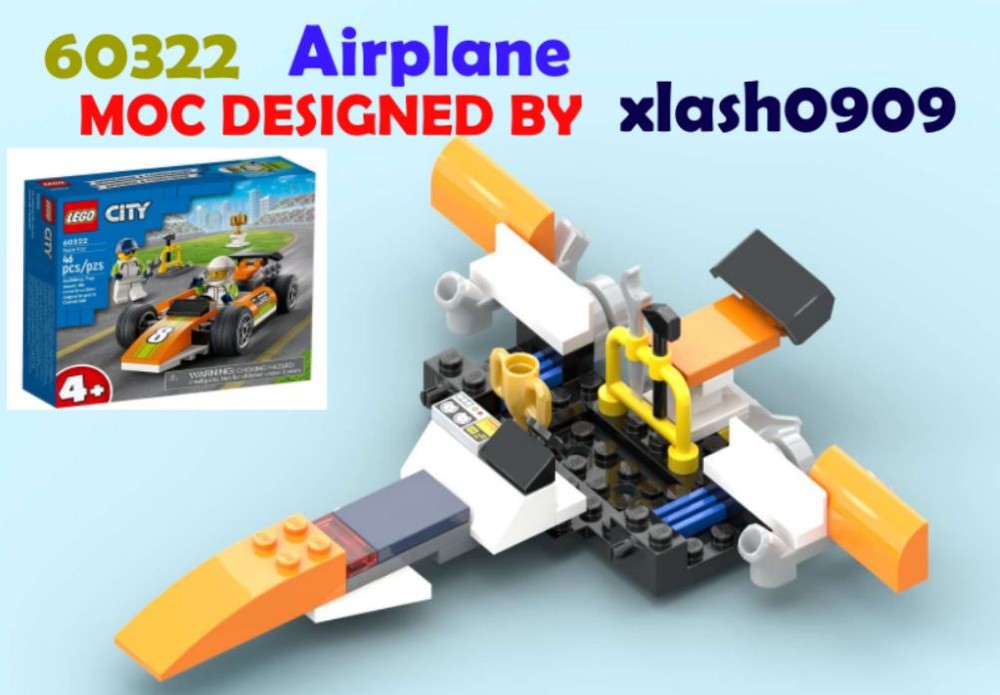 LEGO MOC 60322 Airplane by xlash0909 | Rebrickable - Build with LEGO