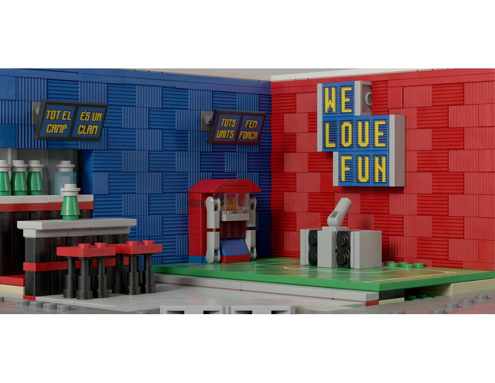 LEGO MOC Club Catalan - Modular Nightclub/Arcade (10284 Camp Nou ...