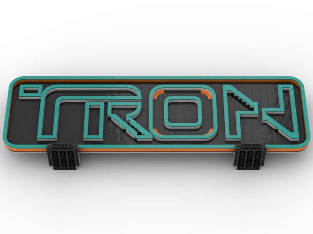 LEGO MOC-128886 Tron Logo by Kai535 | Rebrickable - Build with LEGO