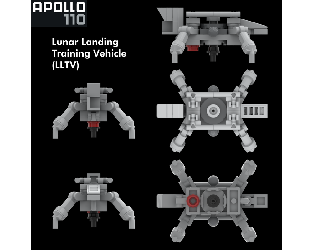 LEGO MOC LLTV (Lunar Landing Training Vehicle) Diorama [1:110 scale] by ...