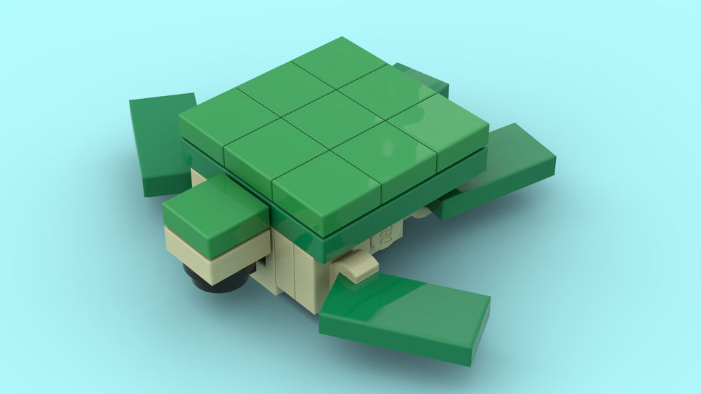 LEGO MOC Minecraft Turtle by Tensorbrick | Rebrickable - Build with LEGO