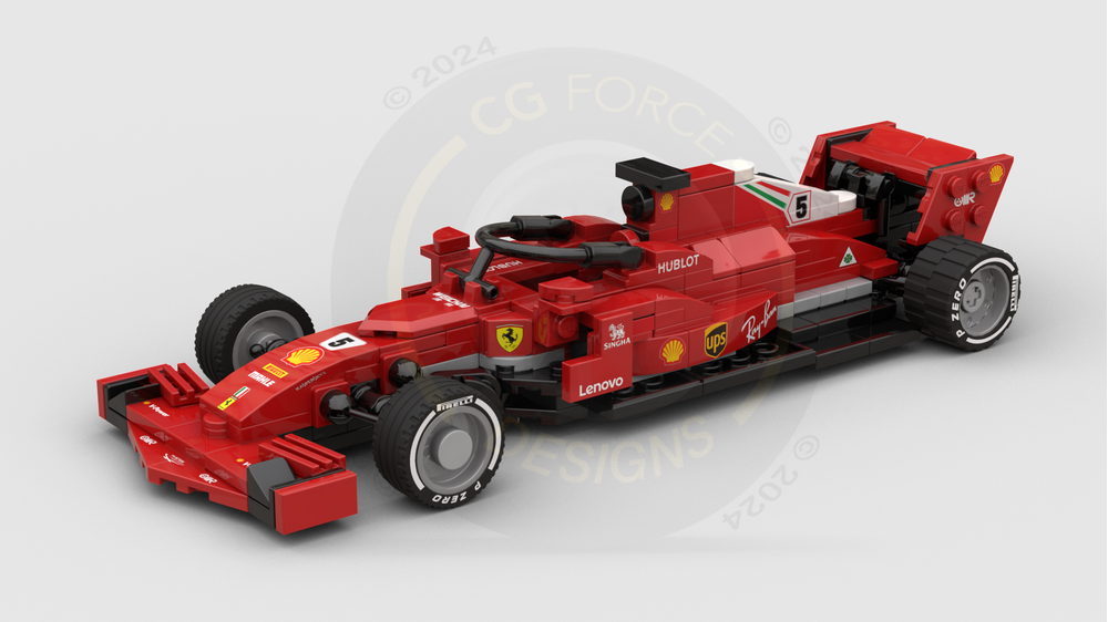 Lego Moc F1 Ferrari Sf71h By Cgforcedesigns Rebrickable Build With Lego