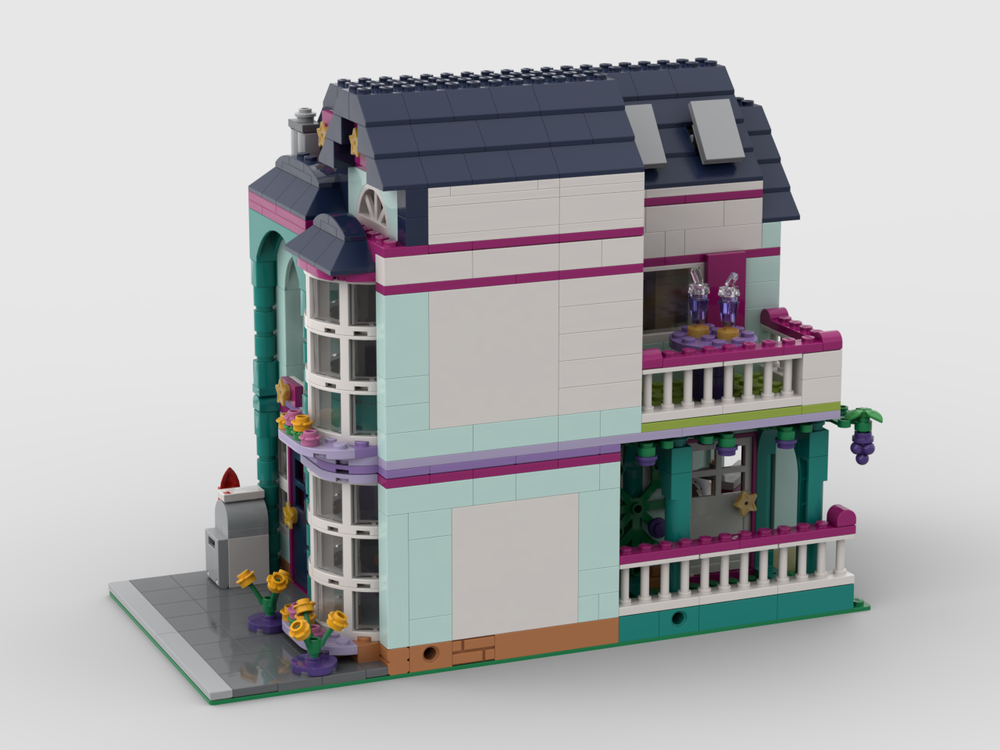 LEGO MOC Andrea's House Modular Version by PixieDinoGirl | Rebrickable ...