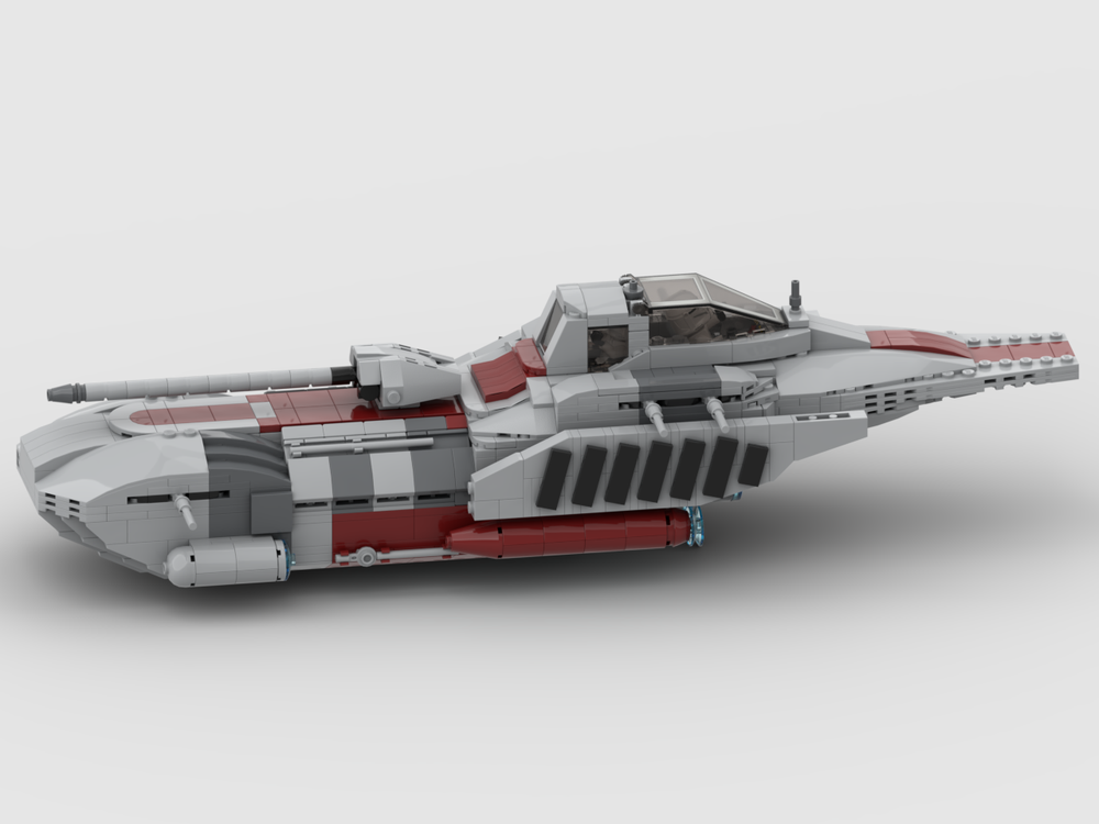 Lego Moc Haet 221 Republic Dropship By Grisbee Rebrickable Build