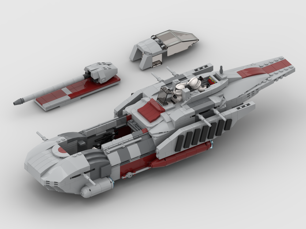 Lego Moc Haet 221 Republic Dropship By Grisbee Rebrickable Build