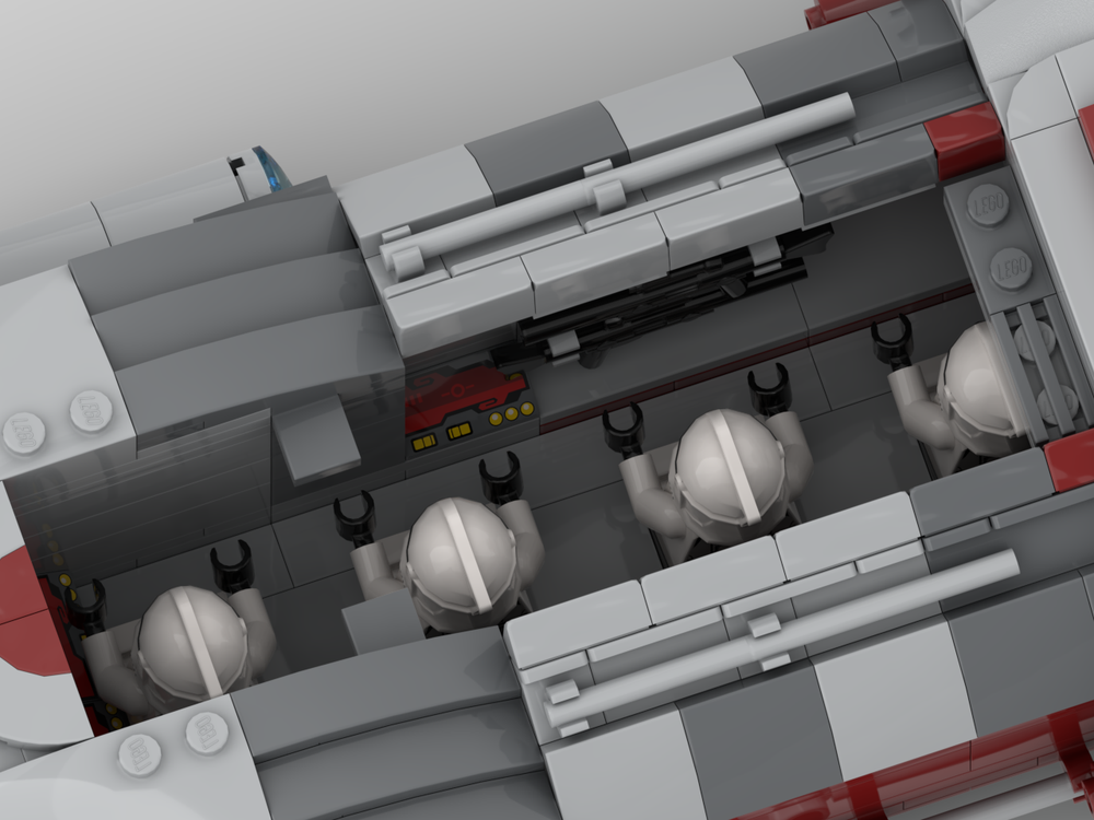 Lego Moc Haet 221 Republic Dropship By Grisbee Rebrickable Build