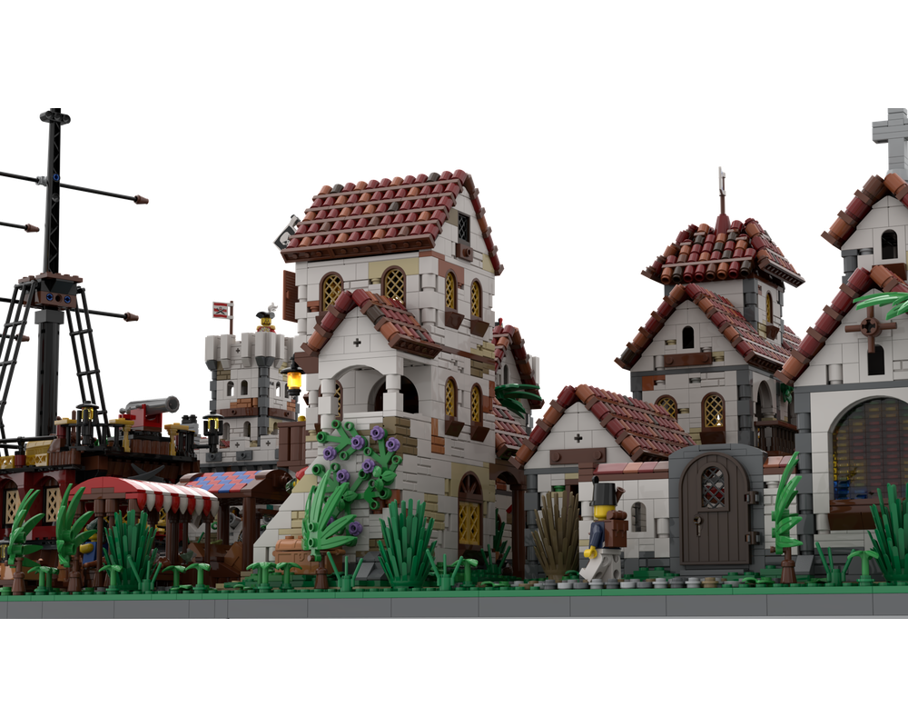 Lego Moc Ultimate Pirates Harbor By Legatoflegion Rebrickable