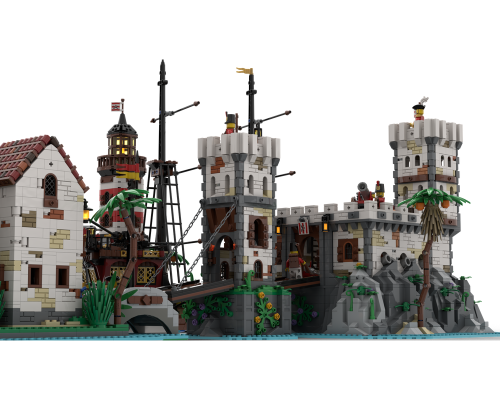 Lego Moc Ultimate Pirates Harbor By Legatoflegion Rebrickable