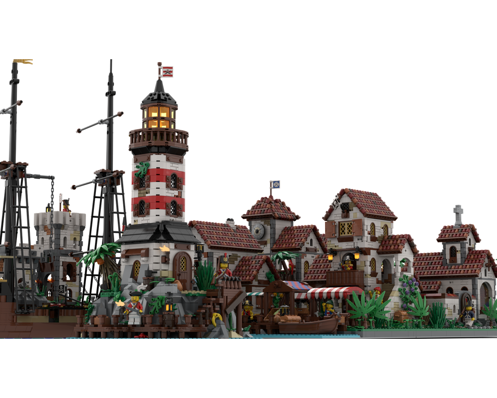 Lego Moc Ultimate Pirates Harbor By Legatoflegion Rebrickable