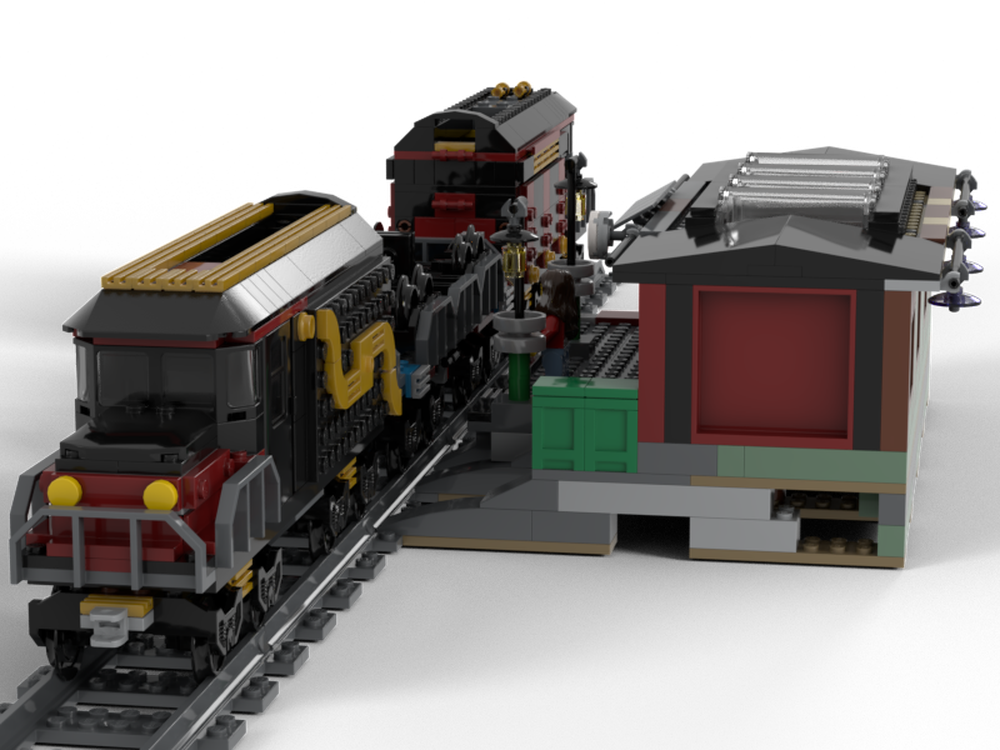 LEGO MOC Ghost Train Shed by MadonnA | Rebrickable - Build with LEGO