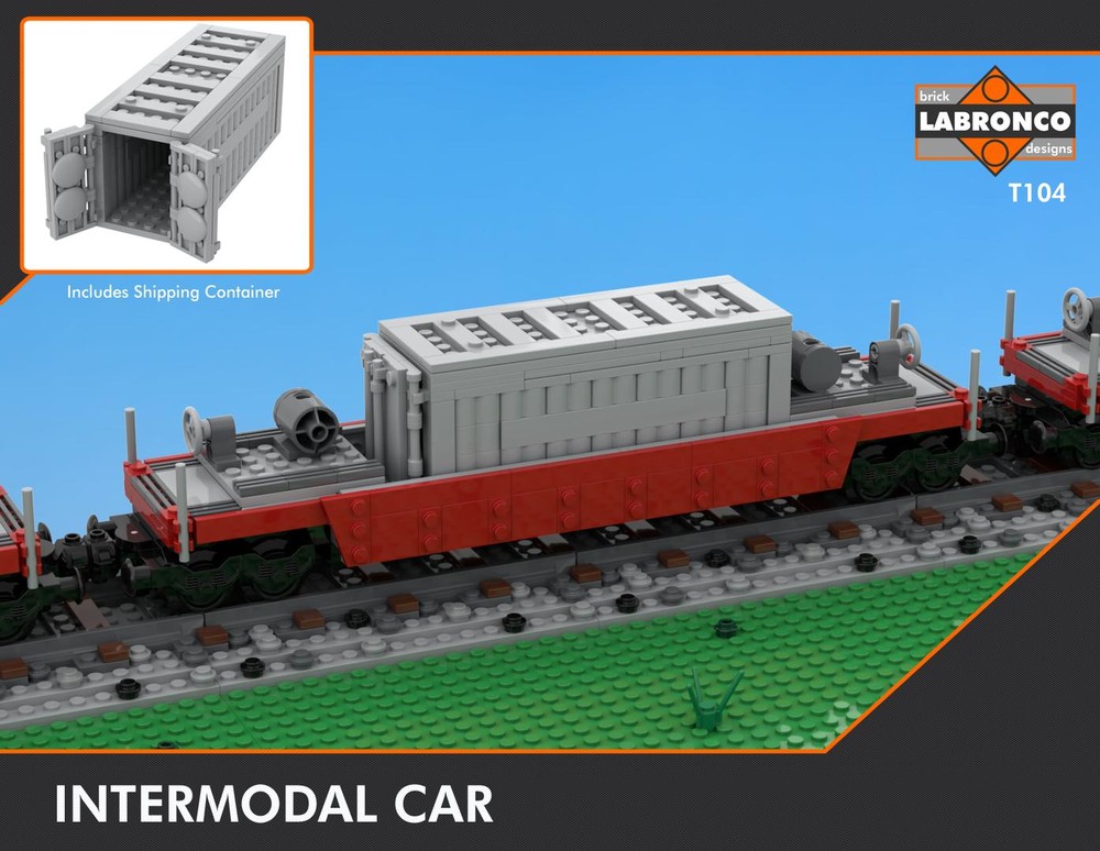 LEGO MOC T104 - Intermodal Car by Labronco Brick Designs | Rebrickable ...