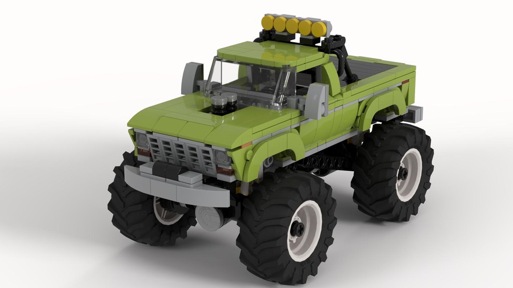 LEGO MOC 1979 Ford F250 Monster Truck in Lime Green by Mad_Modeler ...