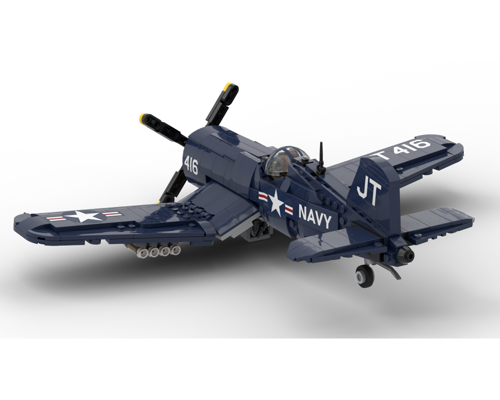 Lego Moc F4u Corsair Navy By Model Hangar Rebrickable Build With Lego
