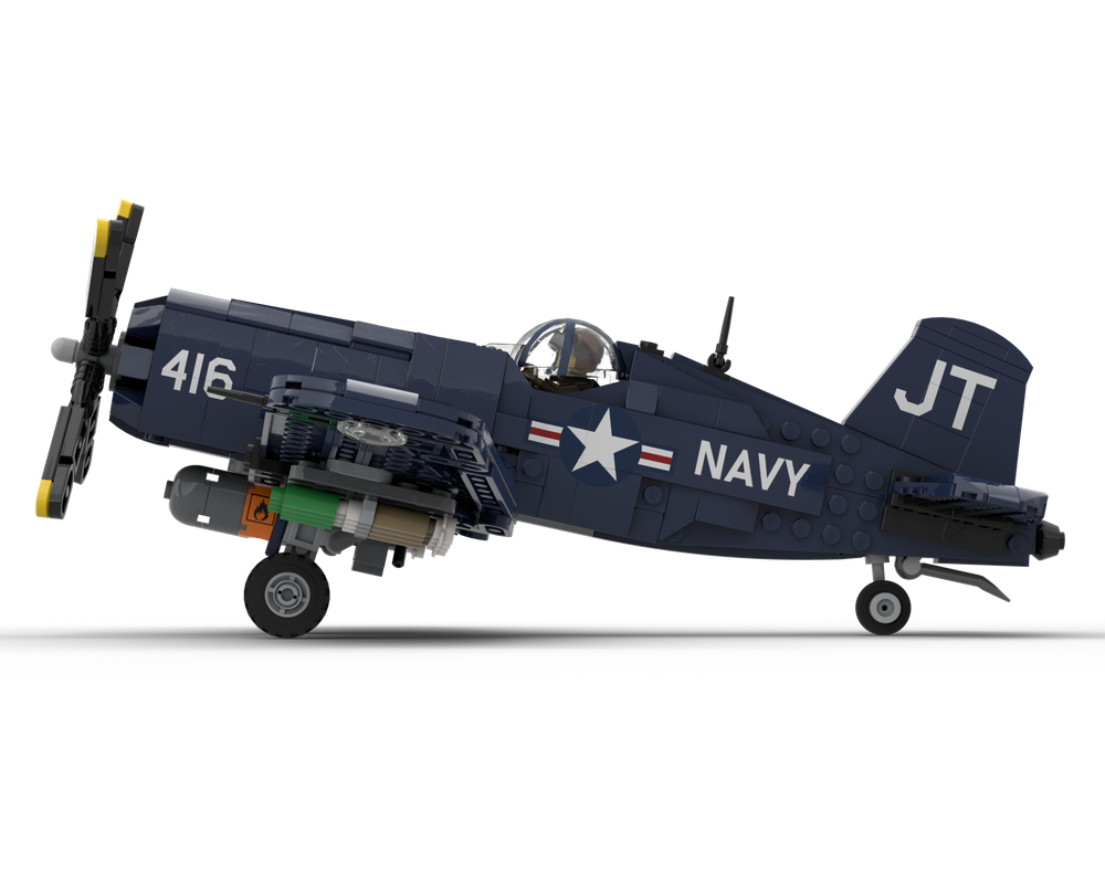 Lego Moc F4u Corsair Navy By Model Hangar Rebrickable Build With Lego