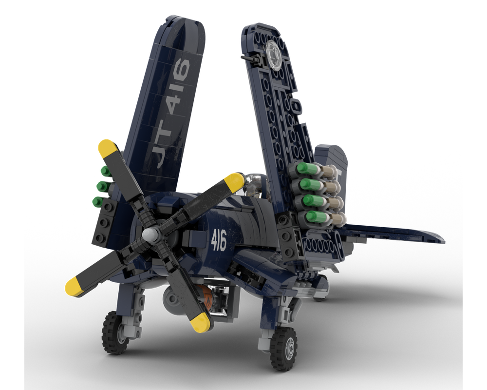 Lego Moc F4u Corsair Navy By Model Hangar Rebrickable Build With Lego