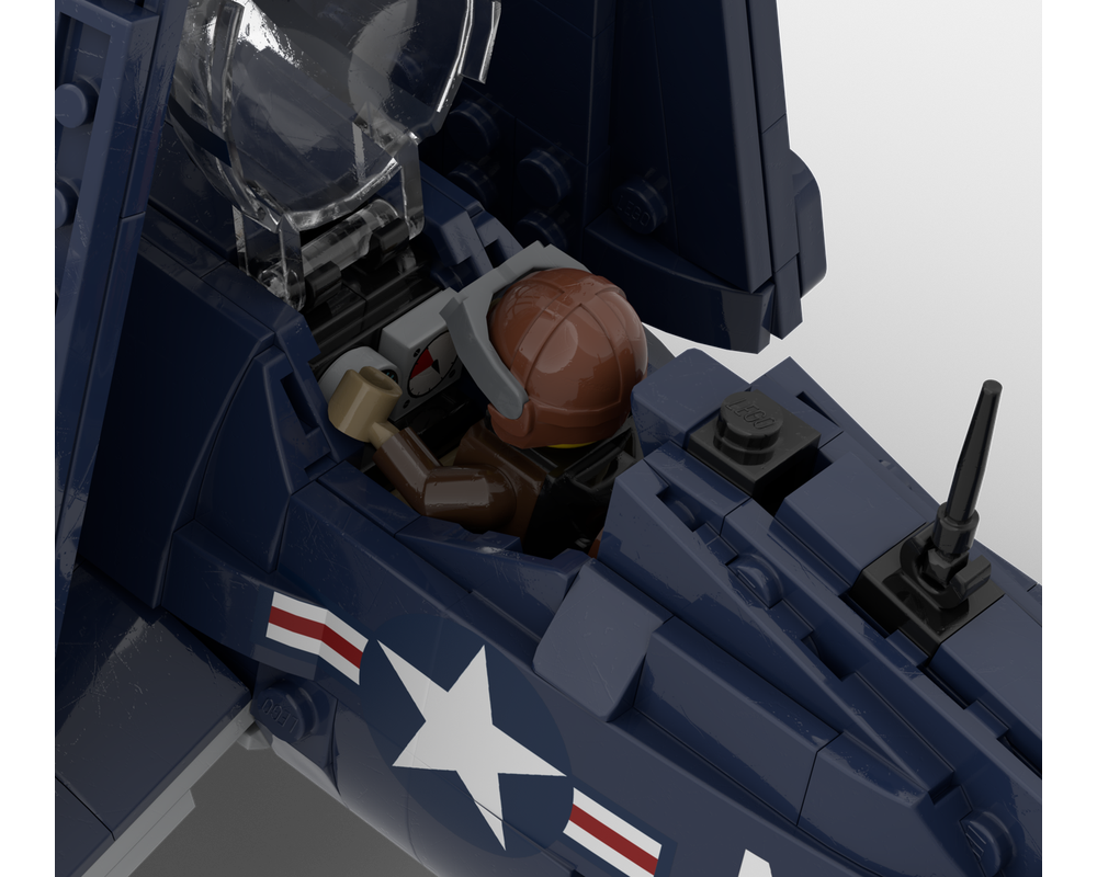 Lego Moc F4u Corsair Navy By Model Hangar Rebrickable Build With Lego