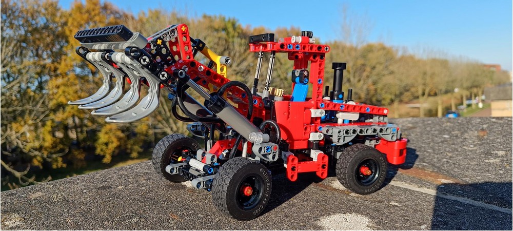 LEGO MOC 42144 Front Loader by Mr.Platinum | Rebrickable - Build with LEGO