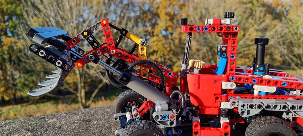 Lego Moc 42144 Front Loader By Mrplatinum Rebrickable Build With Lego