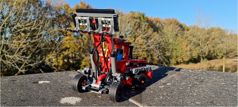 Lego Moc 42144 Front Loader By Mrplatinum Rebrickable Build With Lego
