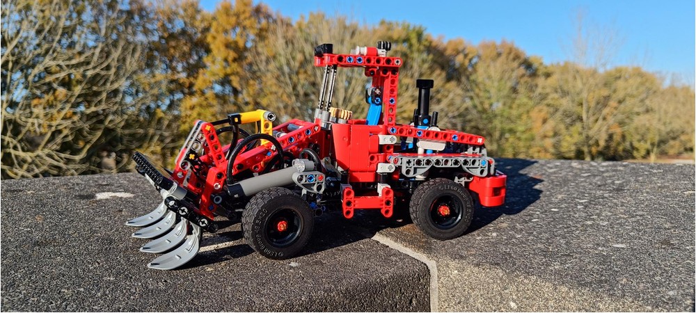 Lego Moc 42144 Front Loader By Mrplatinum Rebrickable Build With Lego