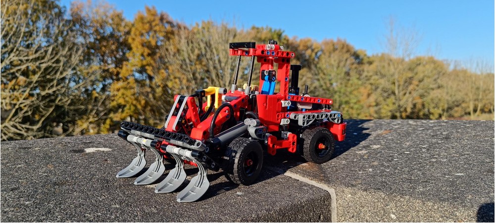 Lego Moc 42144 Front Loader By Mrplatinum Rebrickable Build With Lego