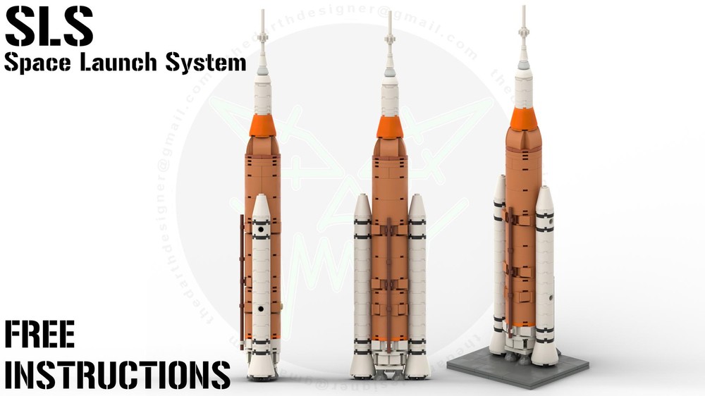 LEGO MOC NASA | SLS | Space Launch System - 1/300 by DarthDesigner ...